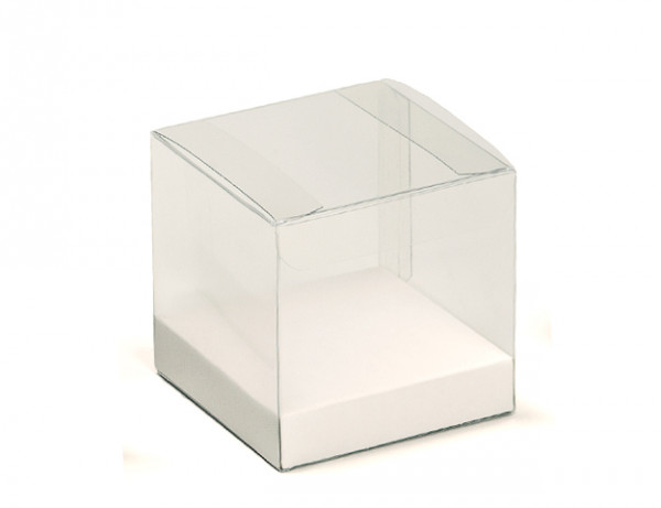 Socle blanc pour cube transparent | PackInBox