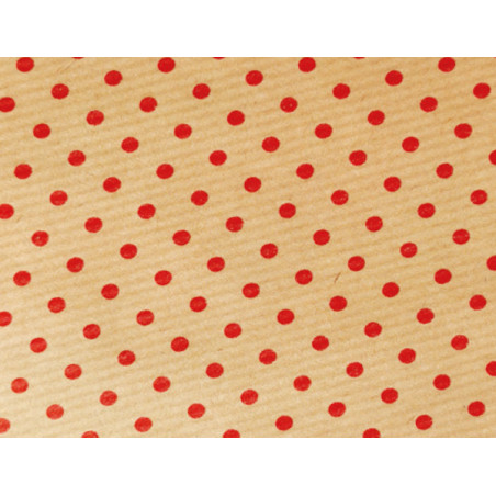 Rouleau kraft pois rouges | PackInBox